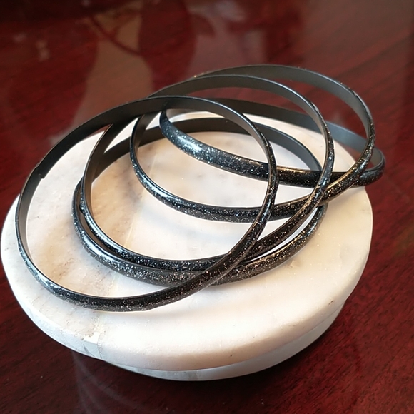 Jewelry | Dark Gray Bangles | Poshmark